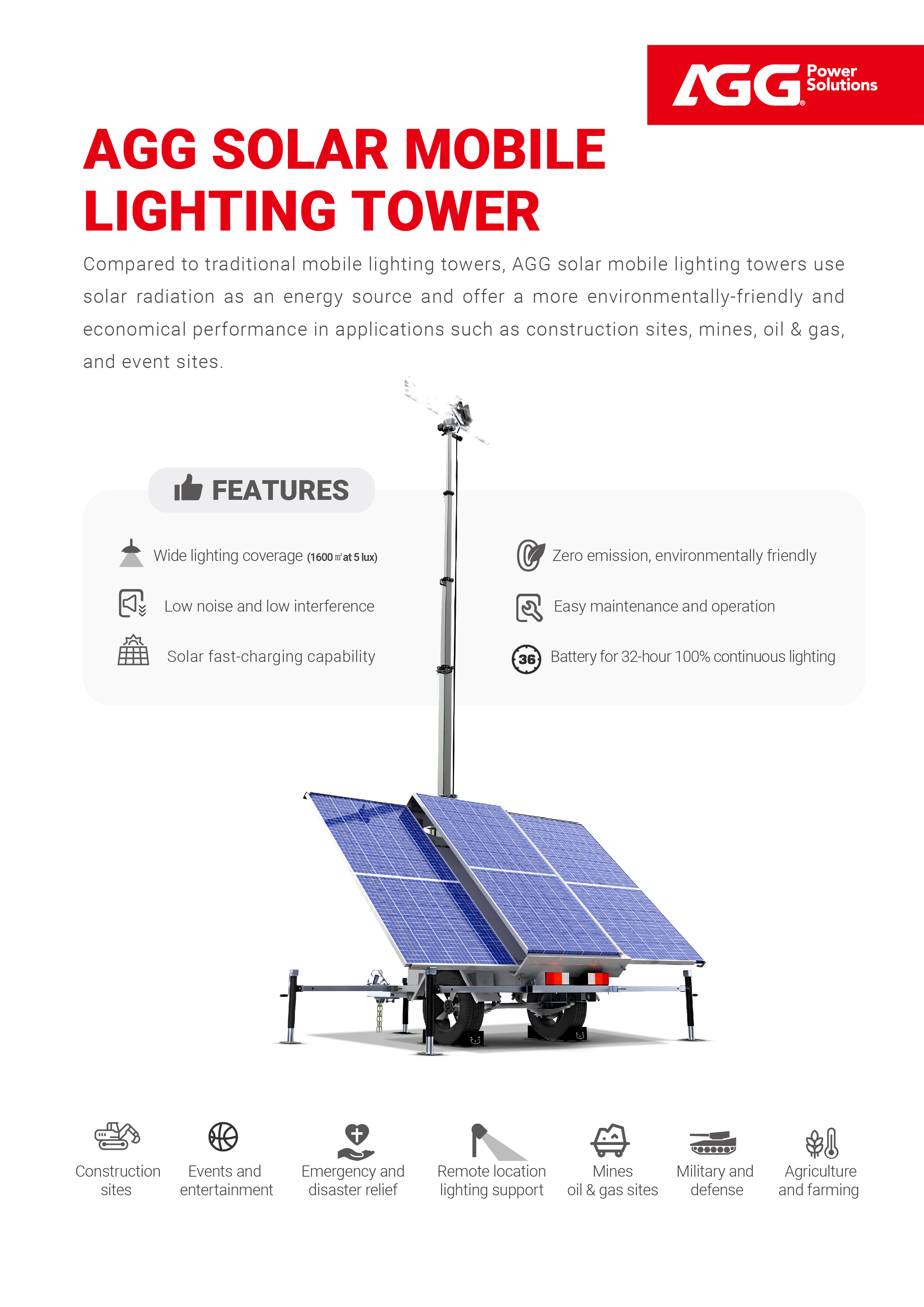 News - Advantages of Solar Power Lighting Tower
