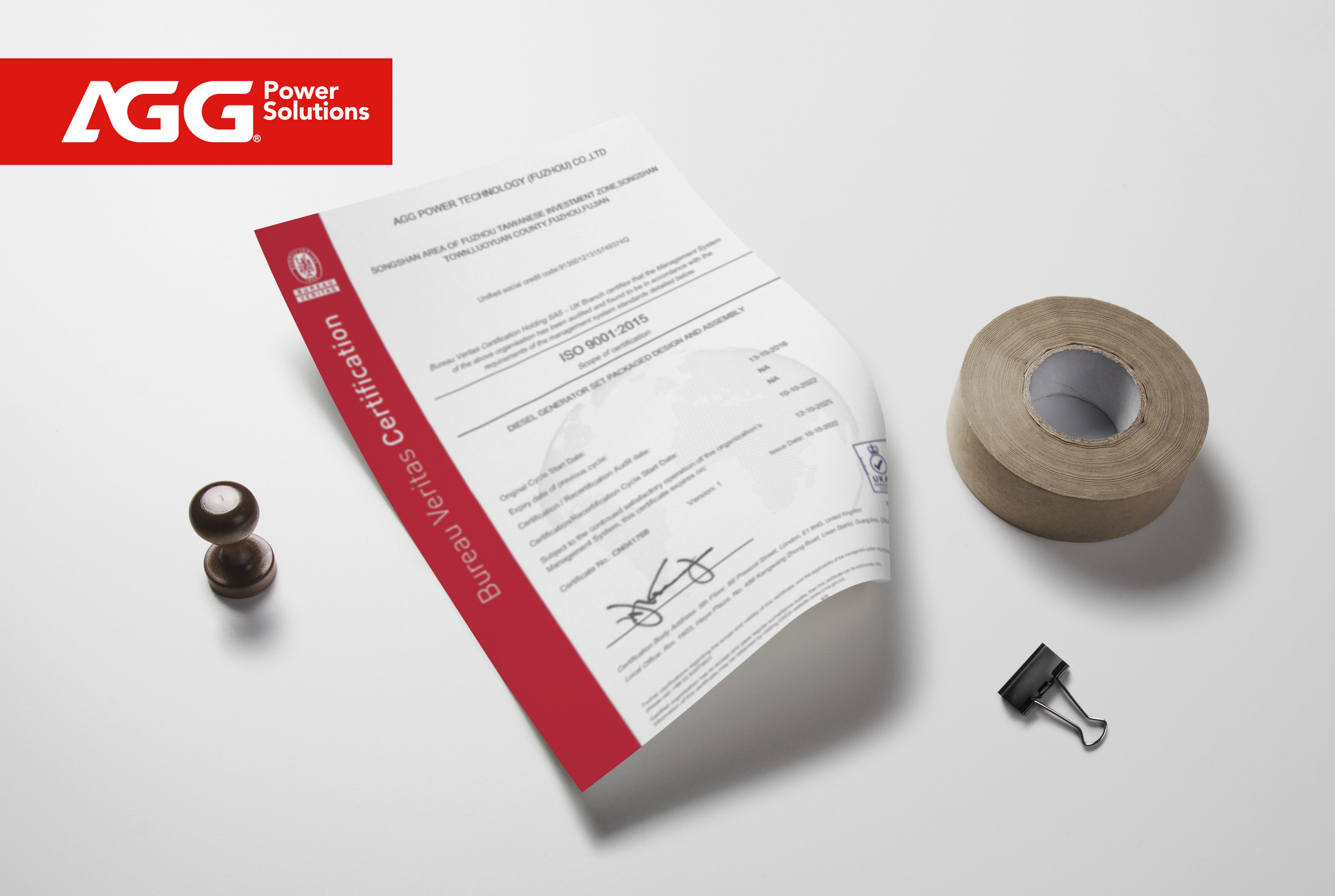 News - AGG Power Successfully Passed the Surveillance Audit for ISO 9001